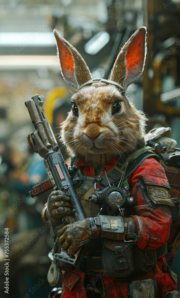 Rabbits as secret agents on a 3D stealth mission in a high-tech fantasy ...