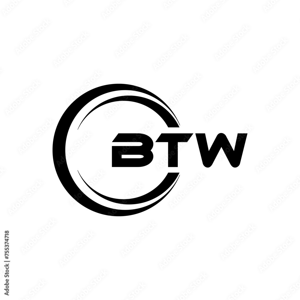 BTW Logo Design, Inspiration for a Unique Identity. Modern Elegance and ...