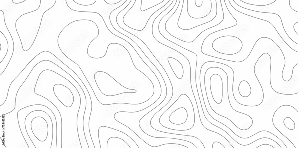 Modern Terrain topographic map. Mountain contour height lines ...