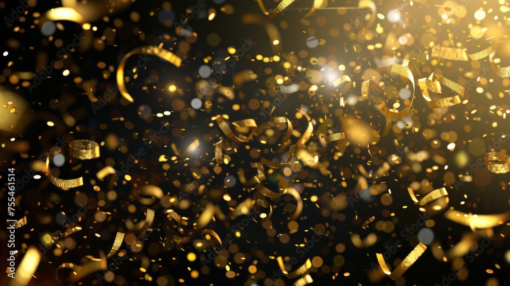 An illustration of holiday firecrackers exploding in the air with ...