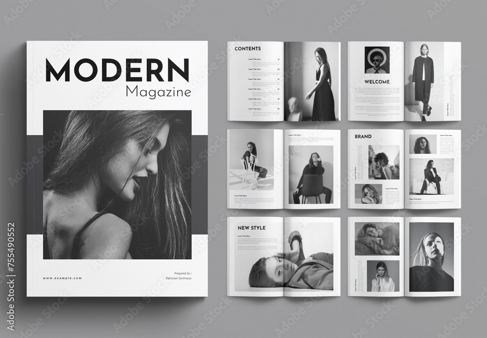 Modern Magazine Template Stock Template | Adobe Stock