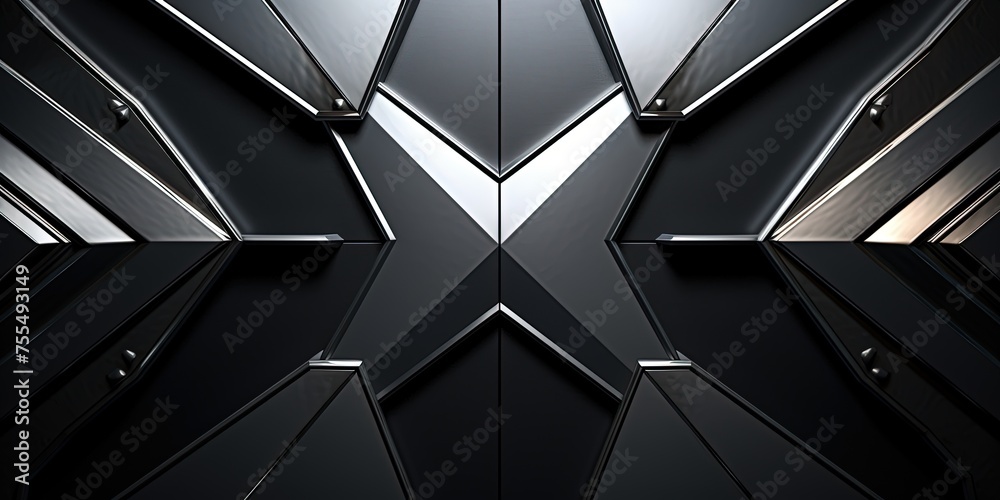 Metal shield, Metal barrier. Tough metal. Chrome, titanium, metallic ...