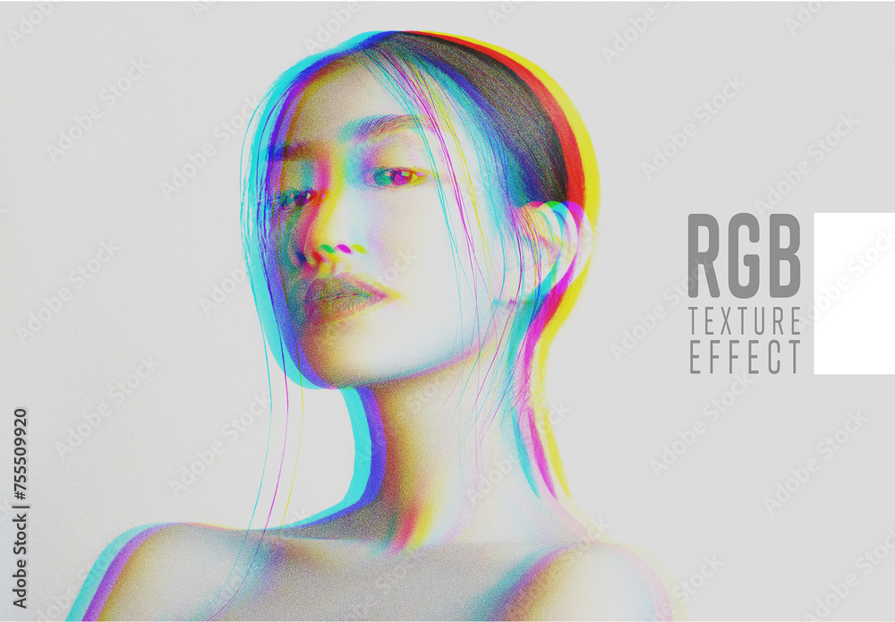 RGB Texture Effect Stock Template | Adobe Stock