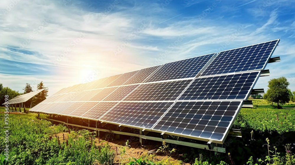 Solar Power on home or appearing on roofs, sustainable energy solutions ...