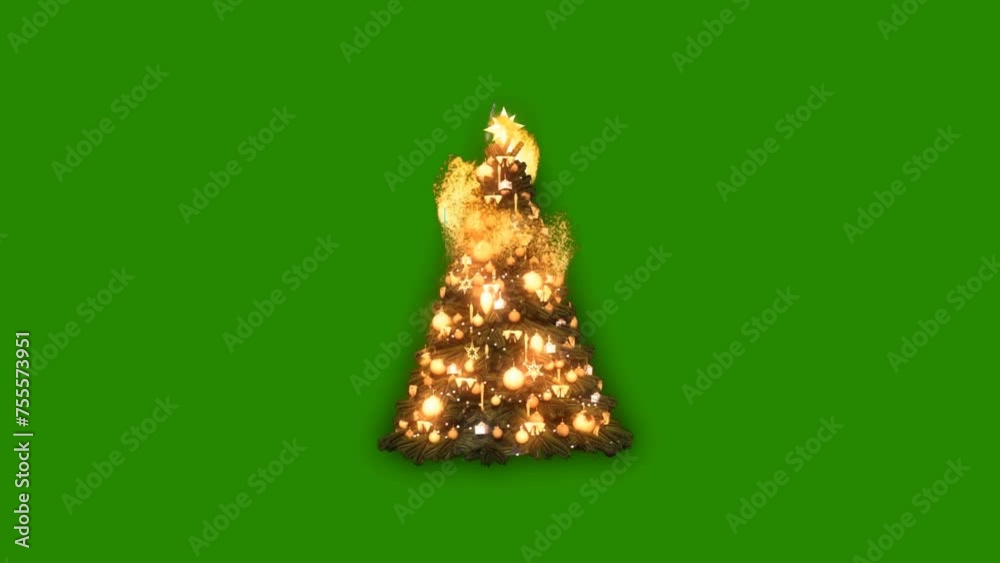 Christmas tree Green Screen animation green screen effect overlay vídeo ...