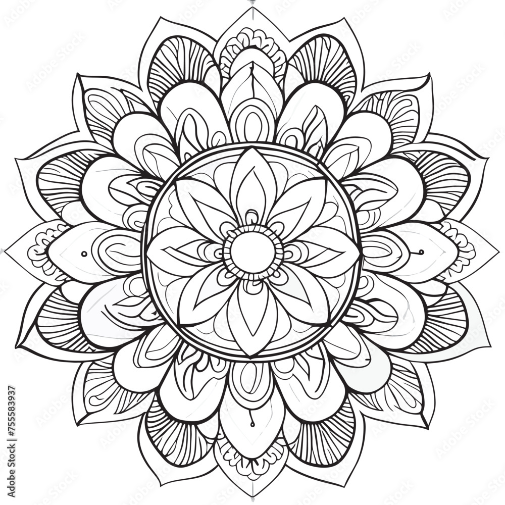 zen mandala ornated with large, medium and small henna inspired ... zen mandala ornated with large, medium and small henna inspired ...