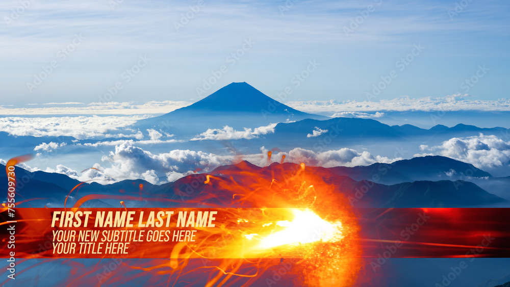 Fire Action Lower Thirds Stock Template | Adobe Stock