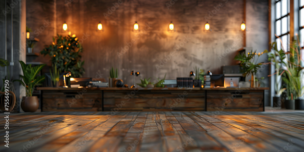 Table background of free space for your decoration and room interior ...