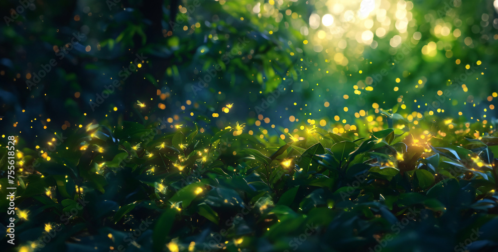 green grass and sun, Firefly Night Dance A symphony of flashing lights ...