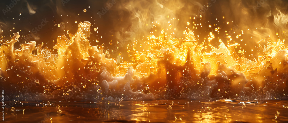 A breathtaking liquid explosion frozen in time, captured with an ultra ...