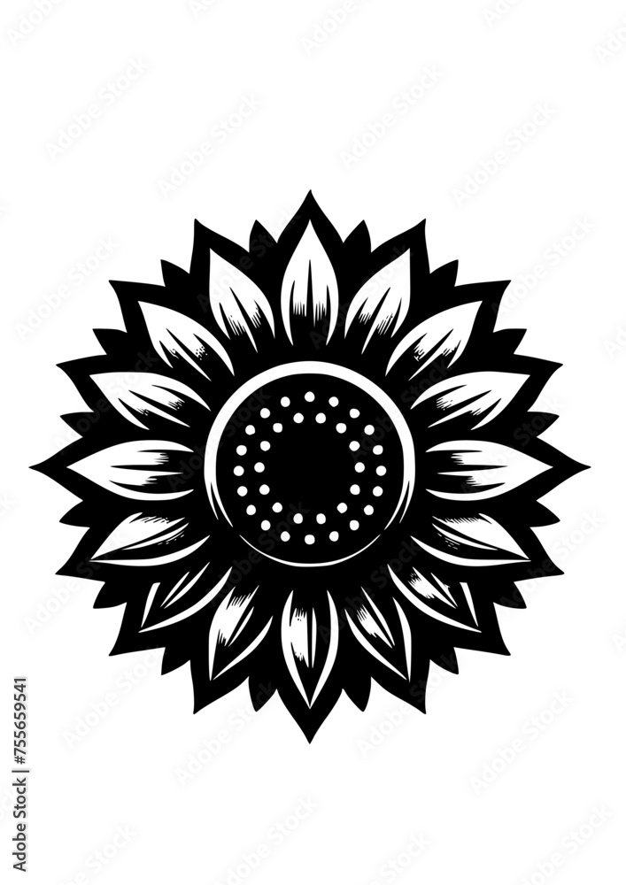 Sunflower Svg, Sunflower Vintage, Sunflower Clipart, Sunflower Cricut ...