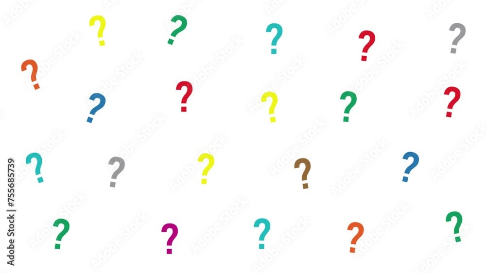Question mark animation. Question mark pop up animation video. vídeo de ...