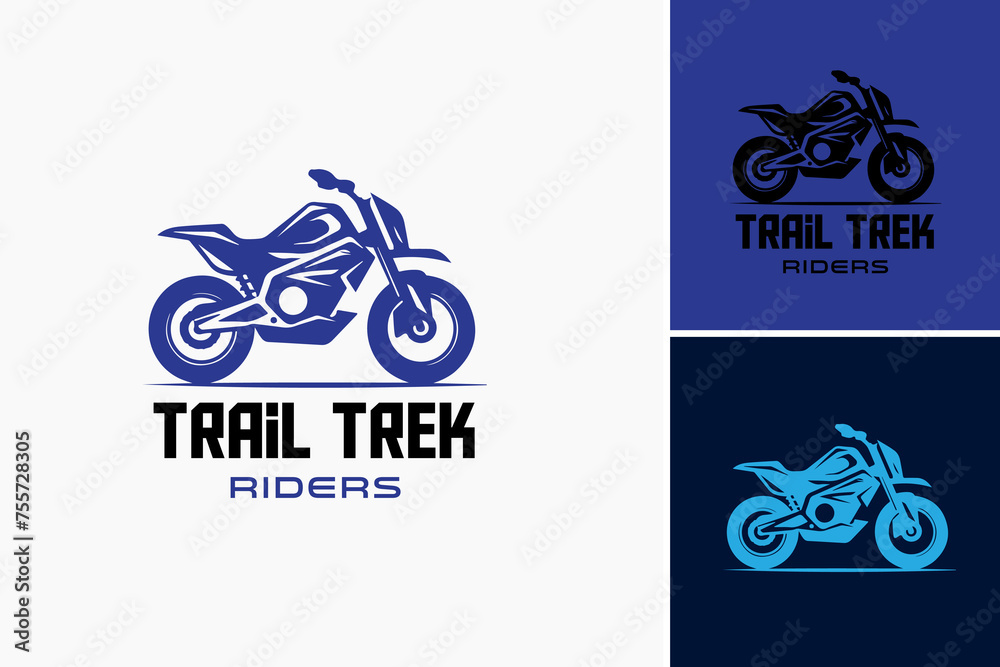 Trail Trek Motorcycle logo . embodying adventure and thrill. Ideal for ...