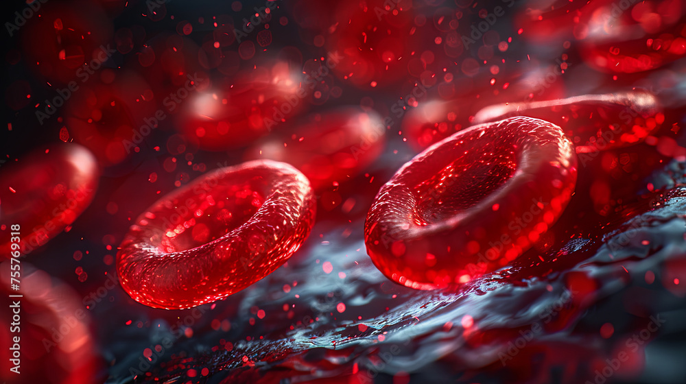 Microscopic perspective showcasing the rich detail and complex ...