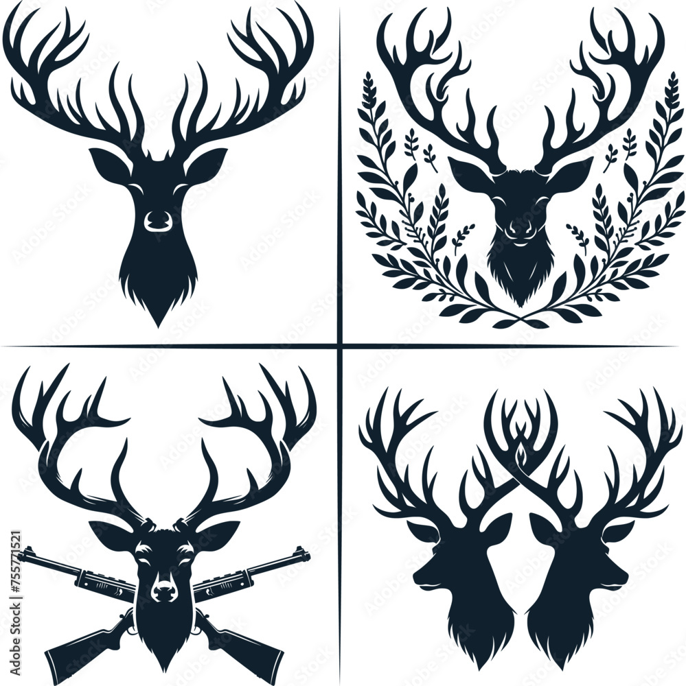 Deer Head SVG , Deer Hunting SVG , Cut File , Cricut file, deer ...