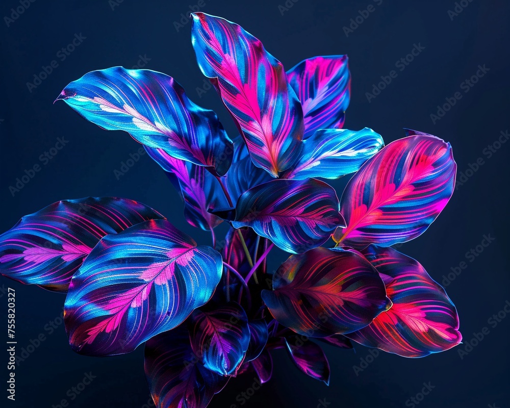 Neon Art of Find inspiration in the structural elegance of a Calathea ...