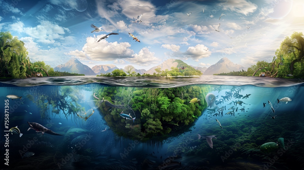 Earth's Lifelines A Visual Ode to Earth Day, artfully blends the ...
