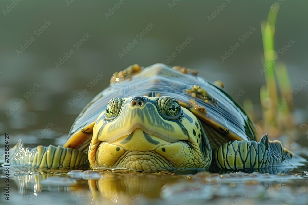 Goofy turtle stuck on its back Stock Photo | Adobe Stock