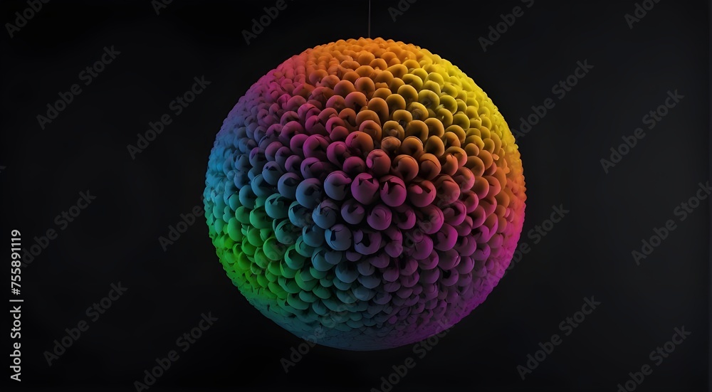 Particle Design of Circle Ball Dots. Particles in a Spinning Point ...