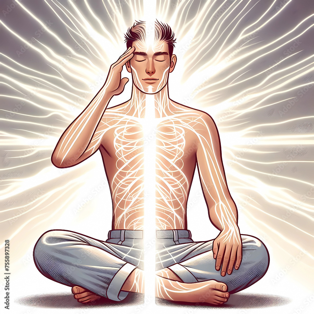 mujer, yoga, vector, beldad, aptitud, gente, persona, moda, deporte ...