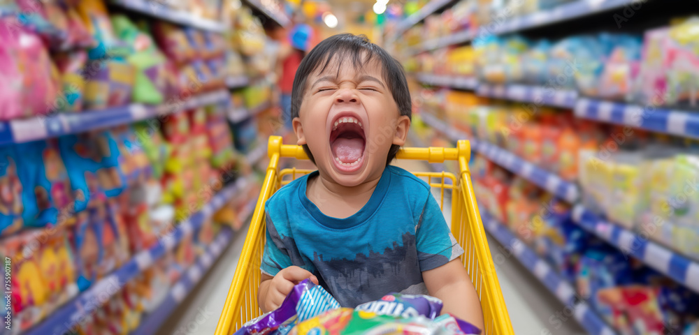 Supermarket Meltdown in Aisle Five: Child's Screaming Fit in Store ...