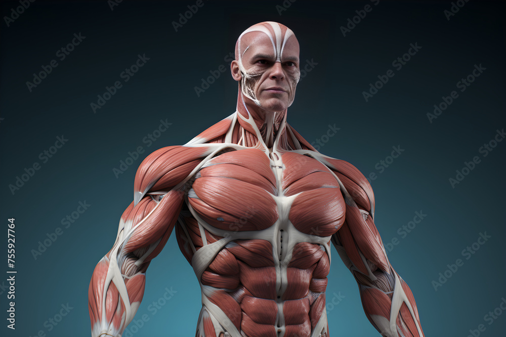 Hyper-Realistic Computer Generated 3D Model of a Human Being Stock ...