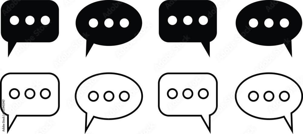 Notification message icon symbol or contact alert vector app, web flat ...