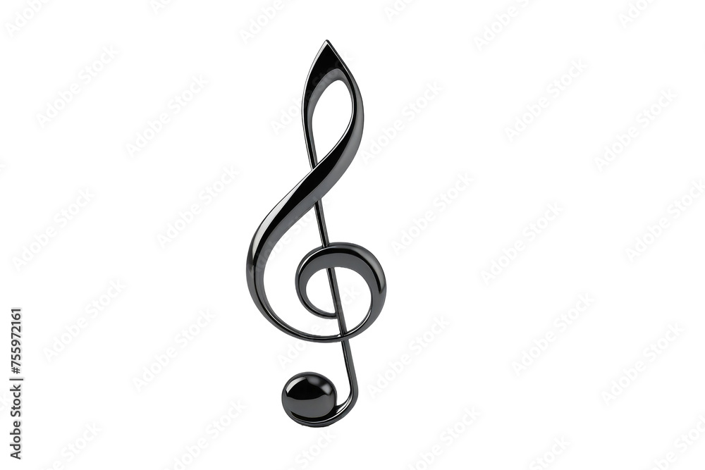 Musical note, high-resolution stock photo, full body, sharp isolation ...