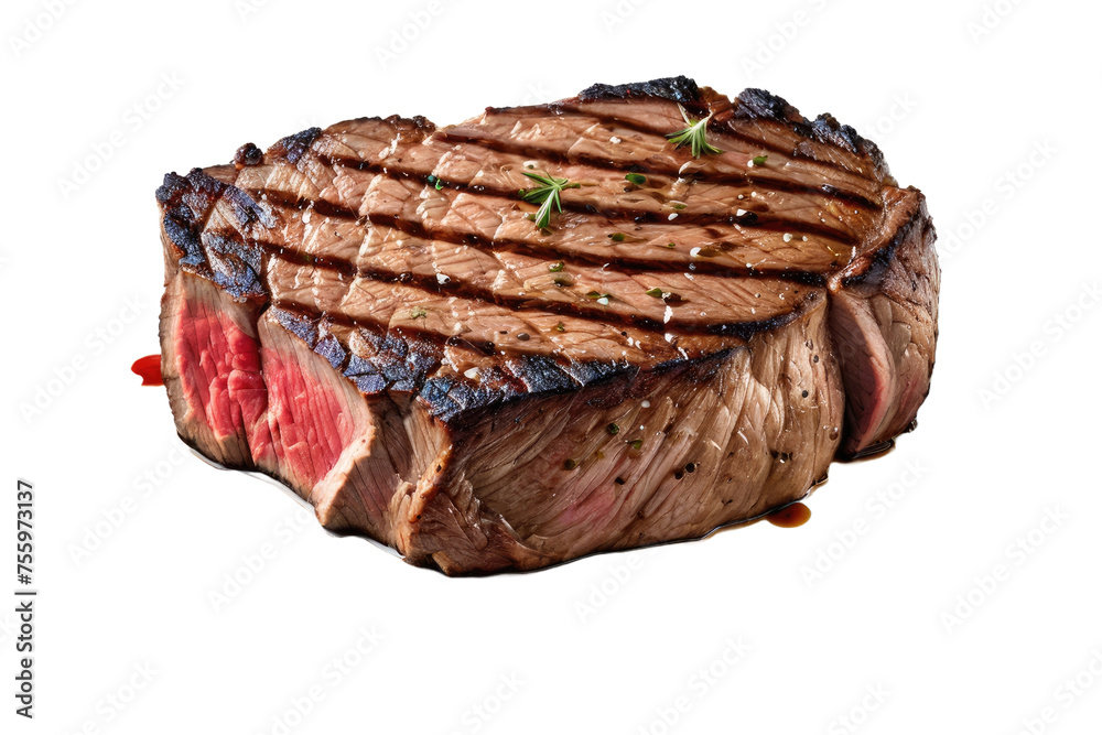 Steak, full body, high resolution stock photo, isolated against a pure ...