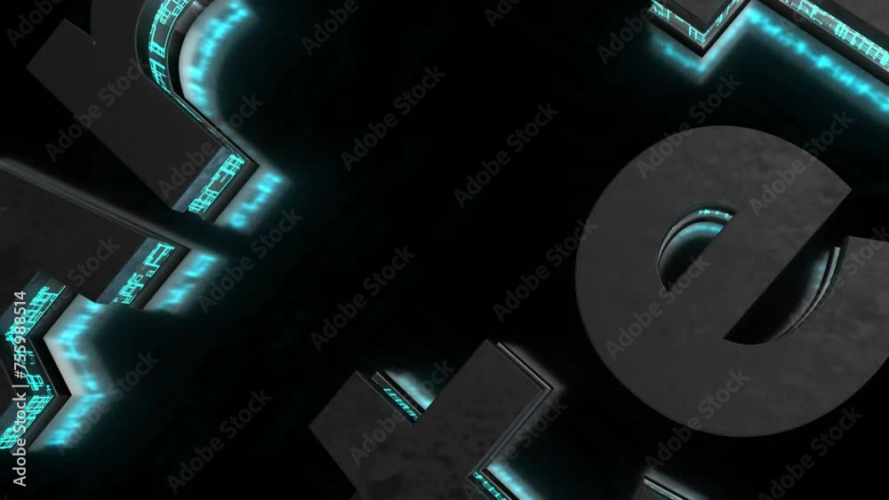 Abstract Animated AI Artificial Intelligence Lettering Logo with 3D ...