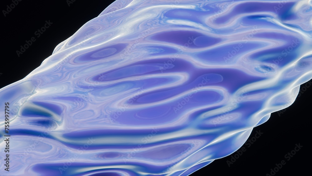 Absatract 3d liquid fluid aqua water wet splashing oild motion flow ...