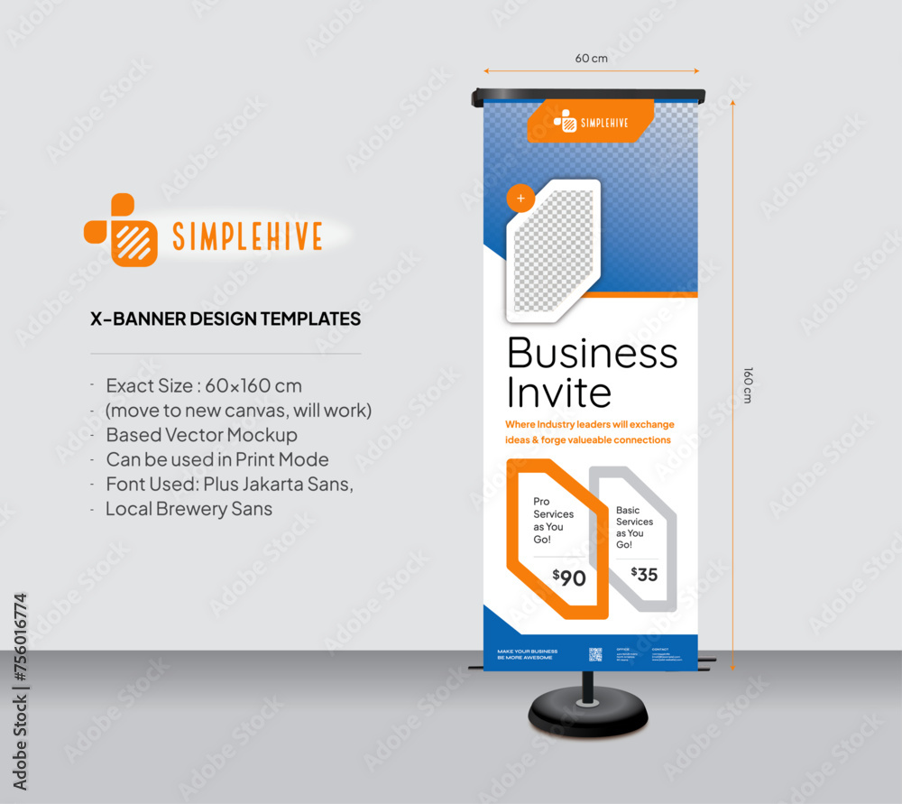 X-banner Design Templates & Mockup - Quick Execution Business Templates ...