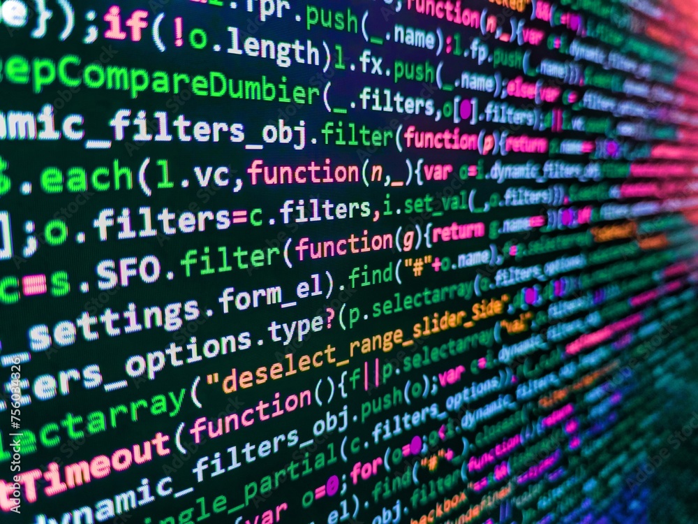 Screen of code for overlay background. HTML code on lcd screen. Search ...