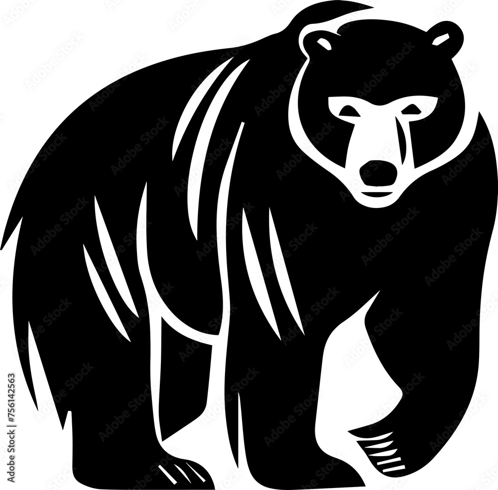 Bear Black Bear Clipart illustration Stock Illustration | Adobe Stock