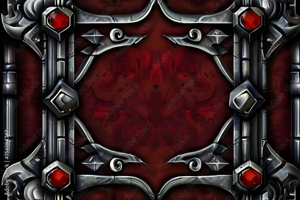 Stylized Realism Warcraft Background Texture in Dark Red, Black and ...