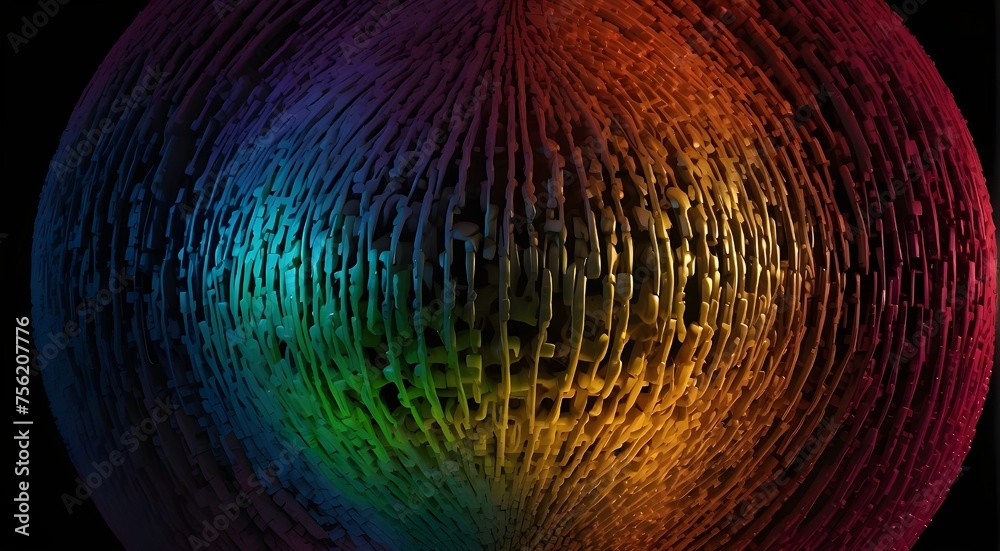 Particle Design of Circle Ball Dots. Particles in a Spinning Point ...