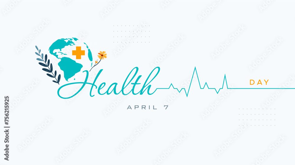 Vector commemorates world health day. Celebrating Health Day, April 7th ...