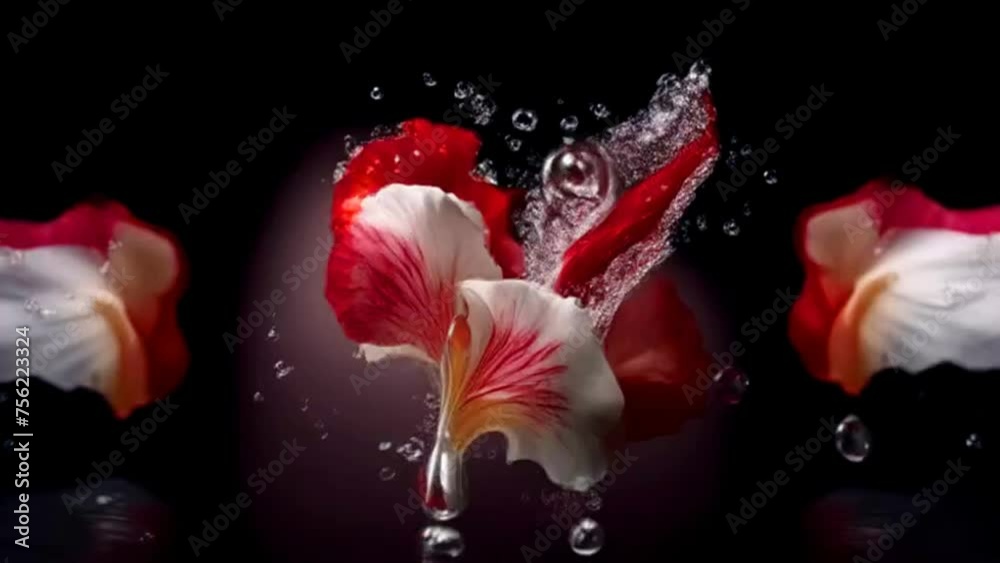 Metamorphosis, perfect change, transformation of flowers, background ...