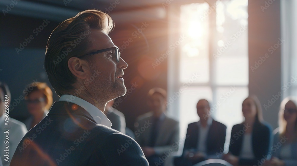 A UHD image of a financial advisor conducting a retirement planning ...