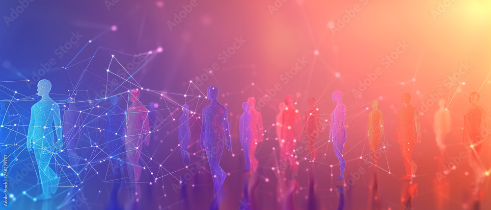 A visually striking banner celebrating unity and connection, portraying ...