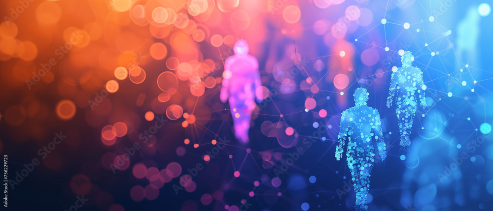 A visually striking banner celebrating unity and connection, portraying ...