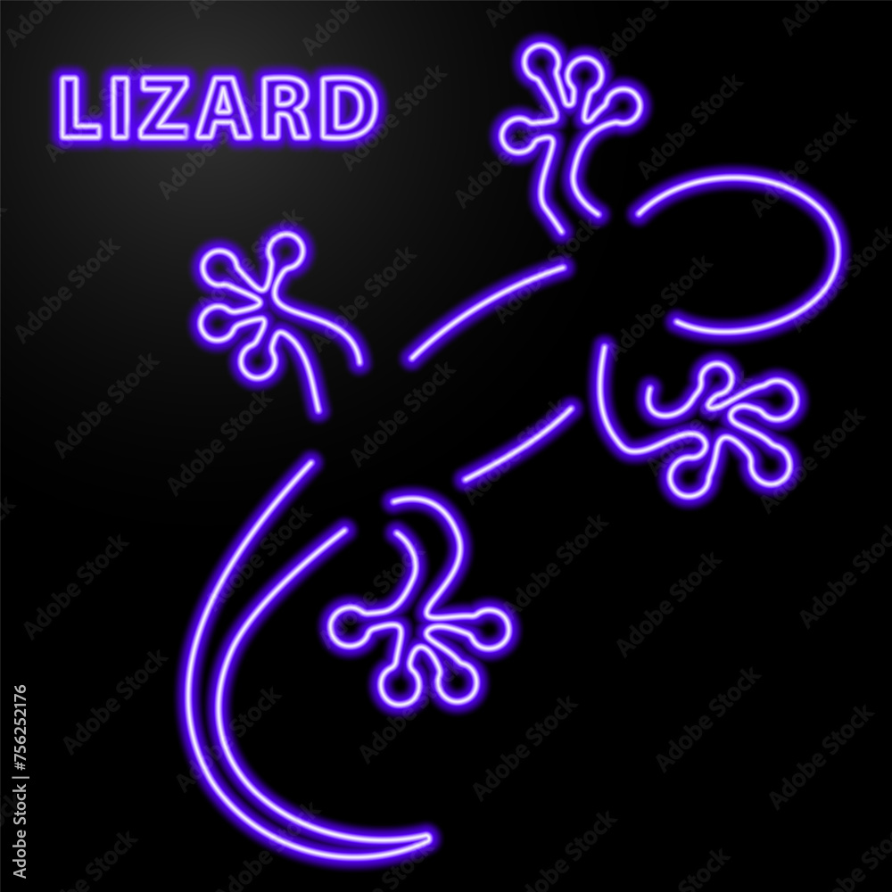 lizard neon sign, modern glowing banner design, colorful modern design ...