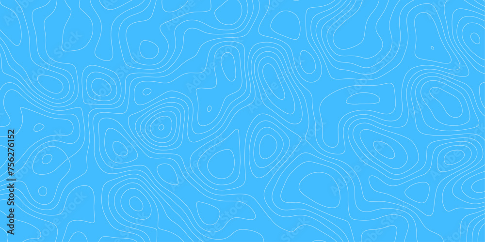 Vecteur Stock Sky blue terrain path,wave paper.strokes on map of,soft ...