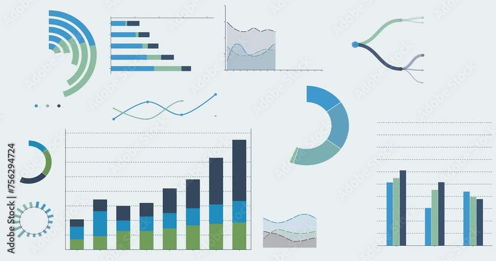 Charts and Data Visualizations Business data Analytics dashboard ...