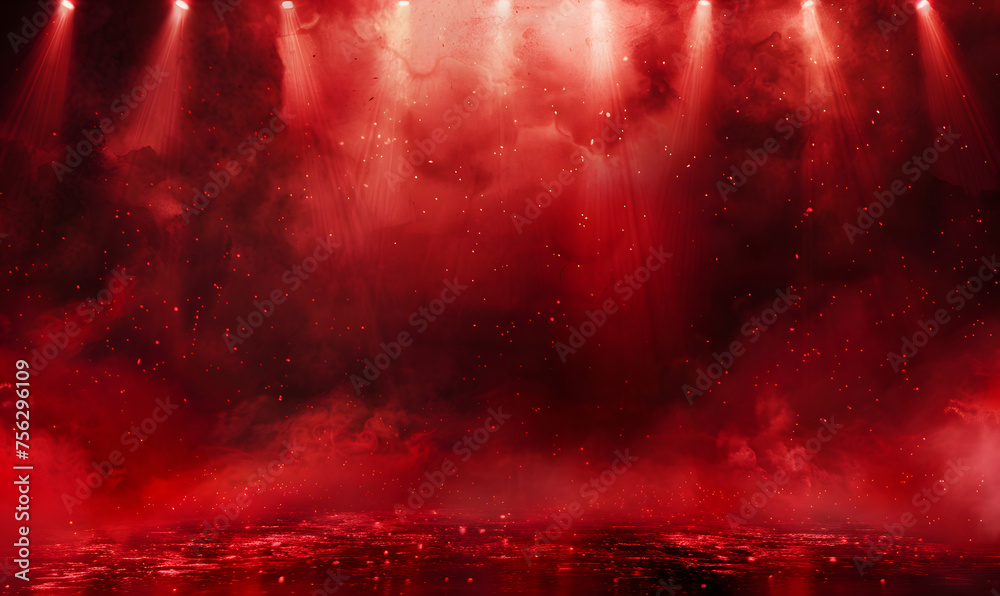 dynamic red gritty spotlight stage design, wwe style edged background ...