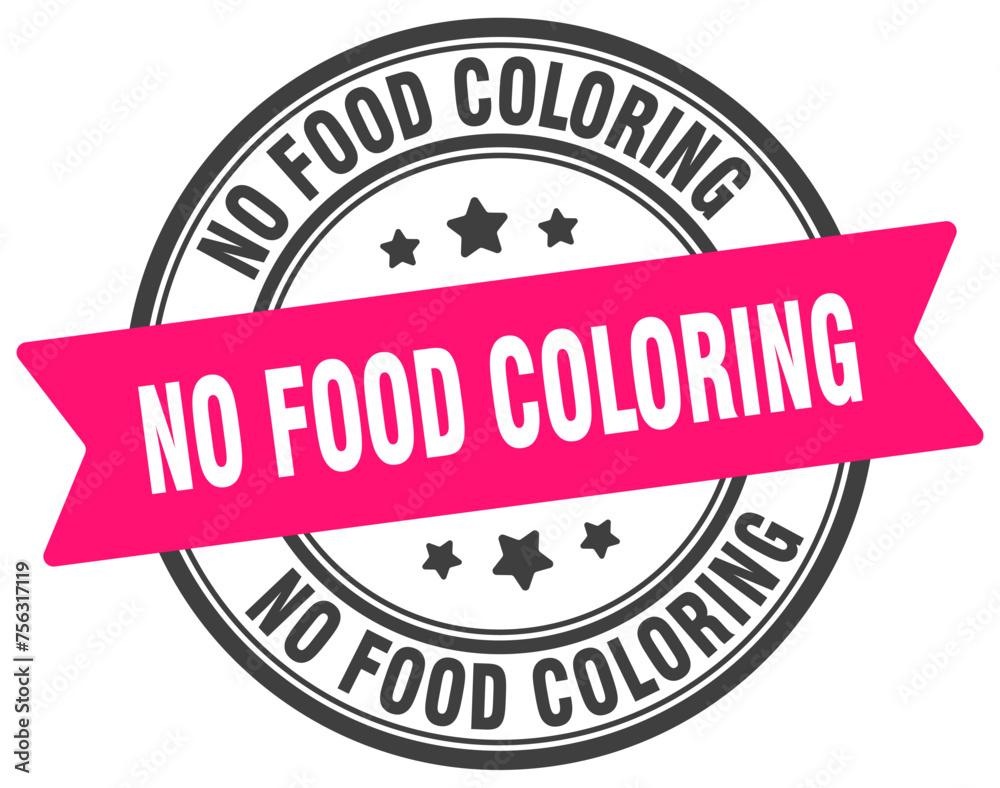 no food coloring stamp. no food coloring label on transparent ...