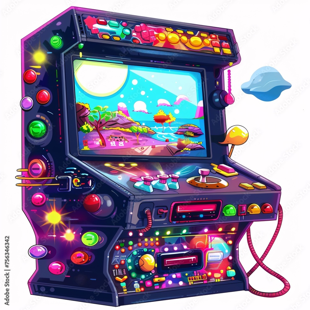 Pac-Man Arcade Machine A Colorful Tribute to the Classic Game ...