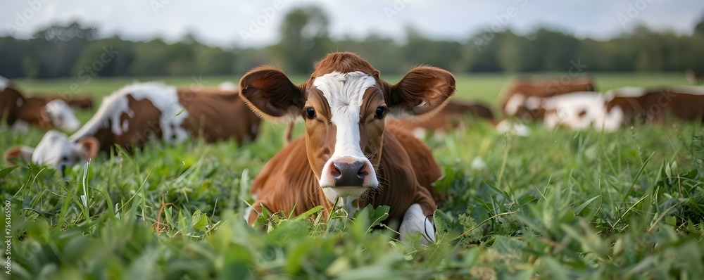 Ensuring the well-being of farm animals in open fields. Concept Animal ...