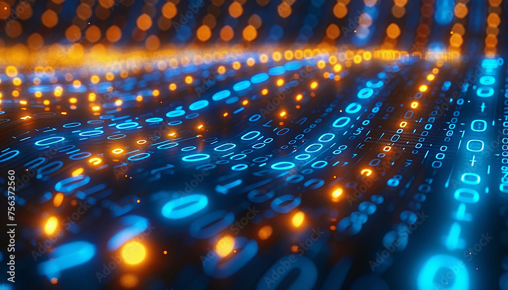 Technology Background Of Binary Code Flying Through A Vortex Background Code Depth Of Field