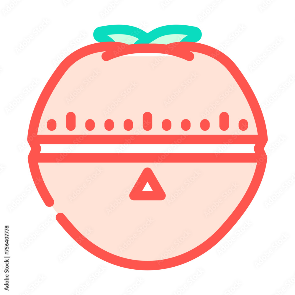 pomodoro technique time management color icon vector. pomodoro ...